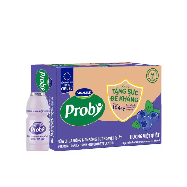 Sữa chua Vinamilk Probi việt quất, thùng 24 chai, 130ml | MegaMart - Siêu thị Mega
